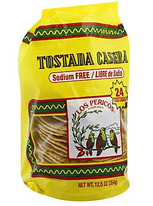 Los Pericos Redonda tostada Caseras 15oz | Mary's Mexican Shop